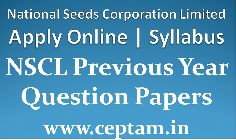 NSCL Recruitment Notice 2023 - CEPTAM