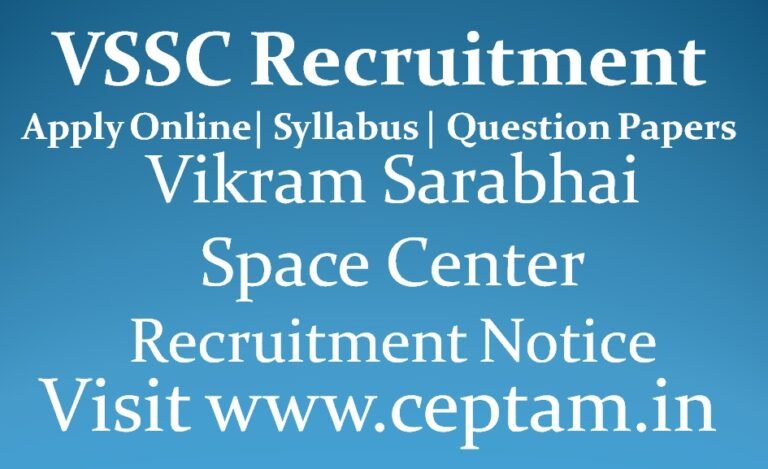 VSSC Exam Pattern and Previous Years Paper - CEPTAM