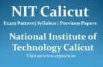 NIT Calicut Previous year question papers - CEPTAM