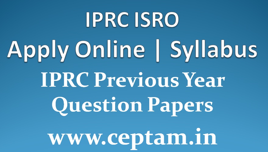 IPRC Previous Years Papers - CEPTAM