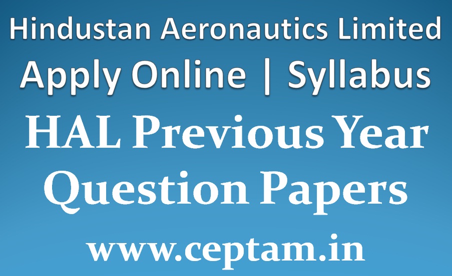 HAL Management Trainee Previous Paper - CEPTAM
